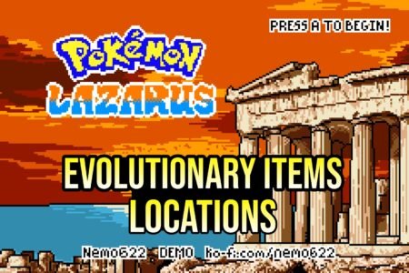 Pokemon Lazarus Evolutionary Items Location