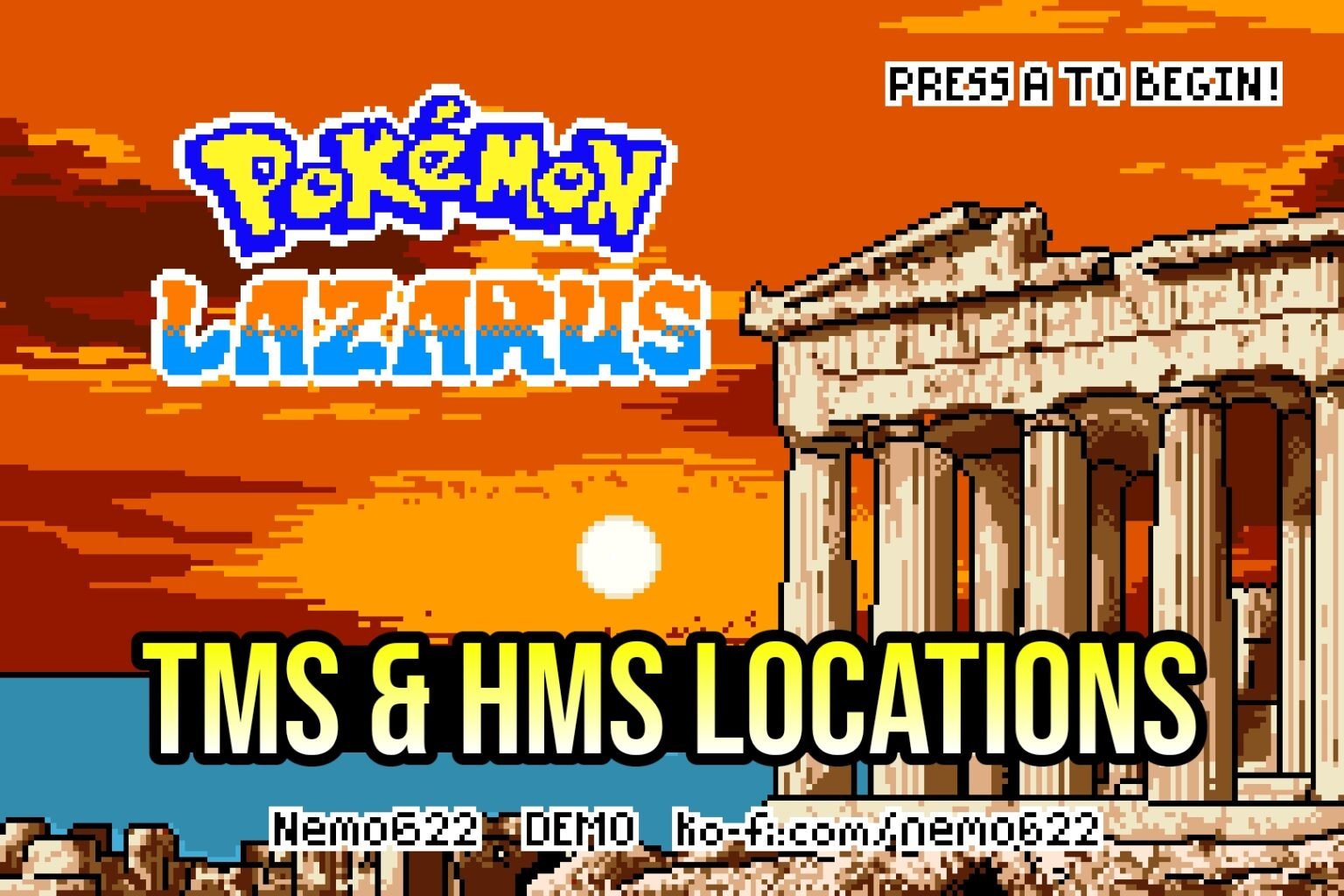 Pokemon Lazarus TMs & HMs Locations